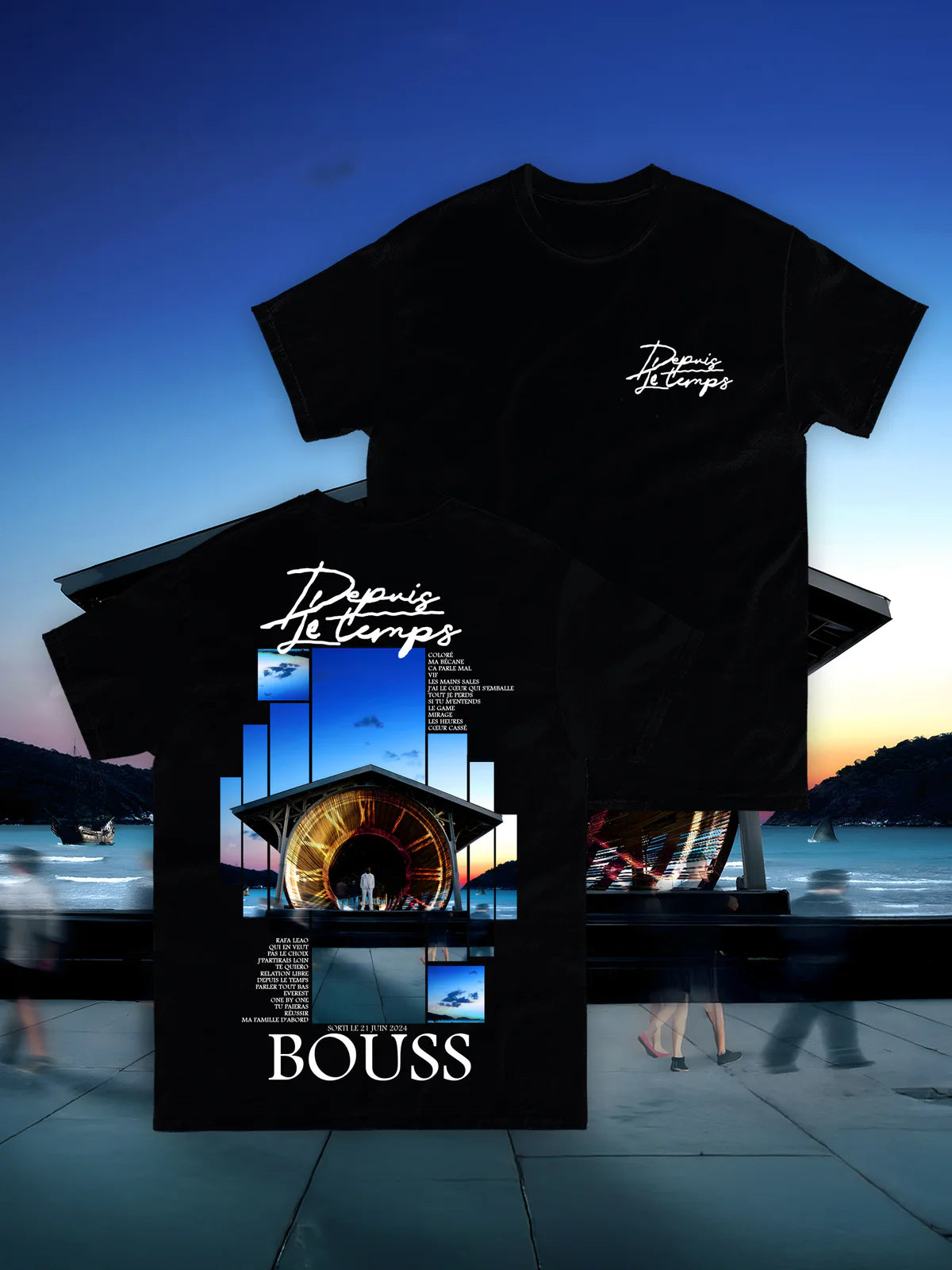 T-SHIRT BOUSS - DEPUIS LE TEMPS – RAP'N'ROLL